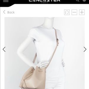 Lancaster | Bags | Lancaster Paris Taupe Crossbody Bucket Bag | Poshmark